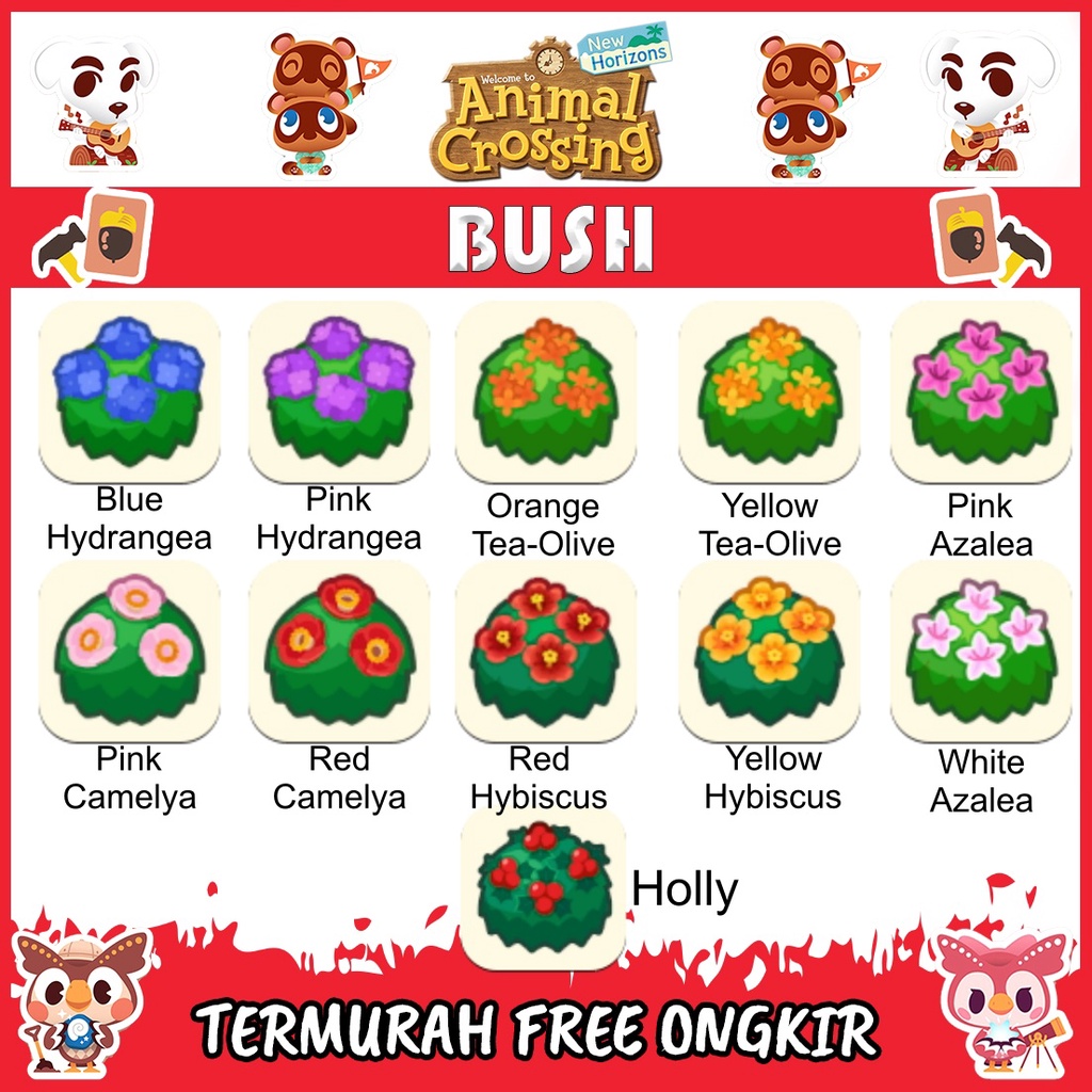 Jual BUSH Hybrid Animal Crossing New Horizon Rose Lily Valley Tulip ...