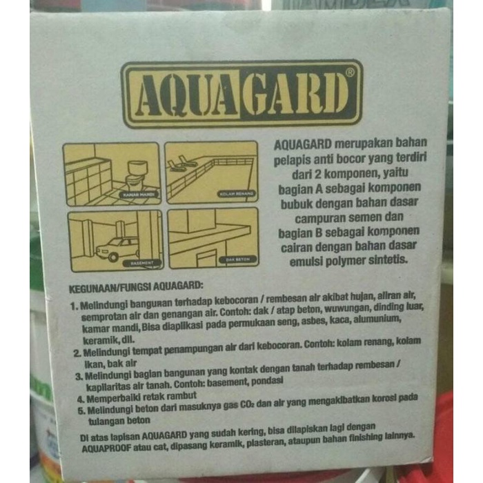 Jual Aquaguard waterproofing coating semen pelapis kedap air | Shopee Indonesia
