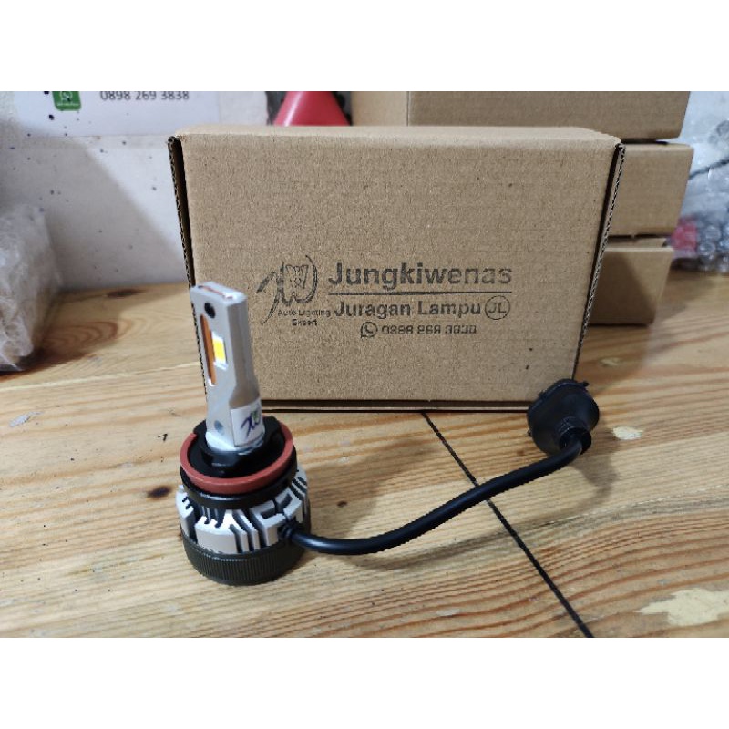 Jual led JL55 H7 H8 H9 H11 H16 HB3 HB4 HIR2 4300k warm white putih kuning | Shopee Indonesia