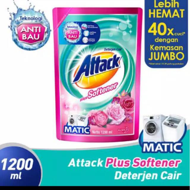 Jual ATTACK MATIC SOFTENER 1200(Kemasan Baru) | Shopee Indonesia