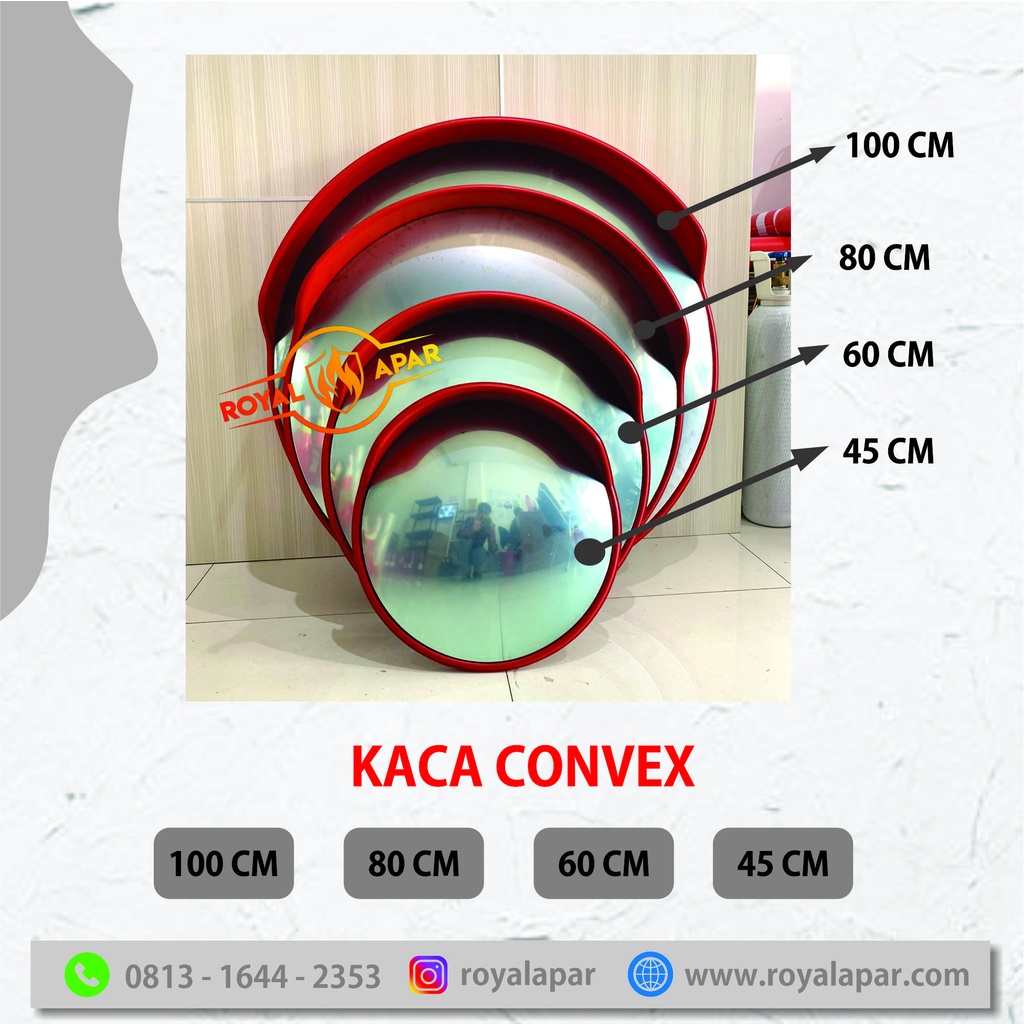 Jual Convex Mirror 60cm / Cermin Cembung Simpang Jalan tikungan 60 cm ...