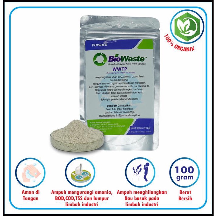 Jual Pengurai Limbah Industri Biowaste Wwtp 100 Gram | Shopee Indonesia