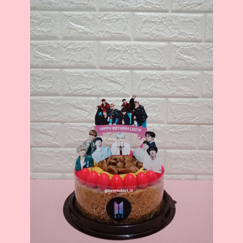 Jual (BISA UNTUK HARI H) noodle cake / indomie cake / mie ulang tahun ...