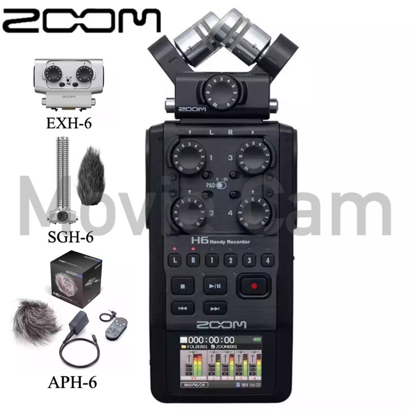 Jual Zoom H6 Black Handy Recorder Kit | Shopee Indonesia