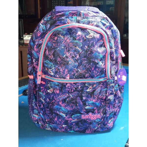 Jual Smiggle Dino roar backpack purple tas ransel | Shopee Indonesia