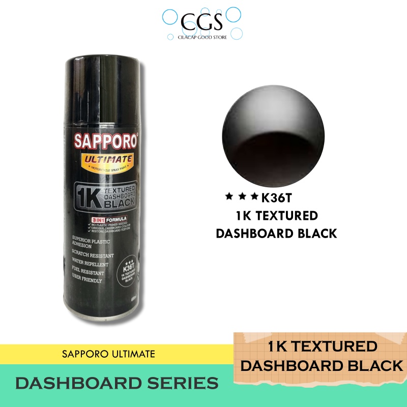 Jual SAPPORO ULTIMATE K36T TEXTURED DASHBOAR BLACK / cat dasbor / sapporo dashboard black k36t ...