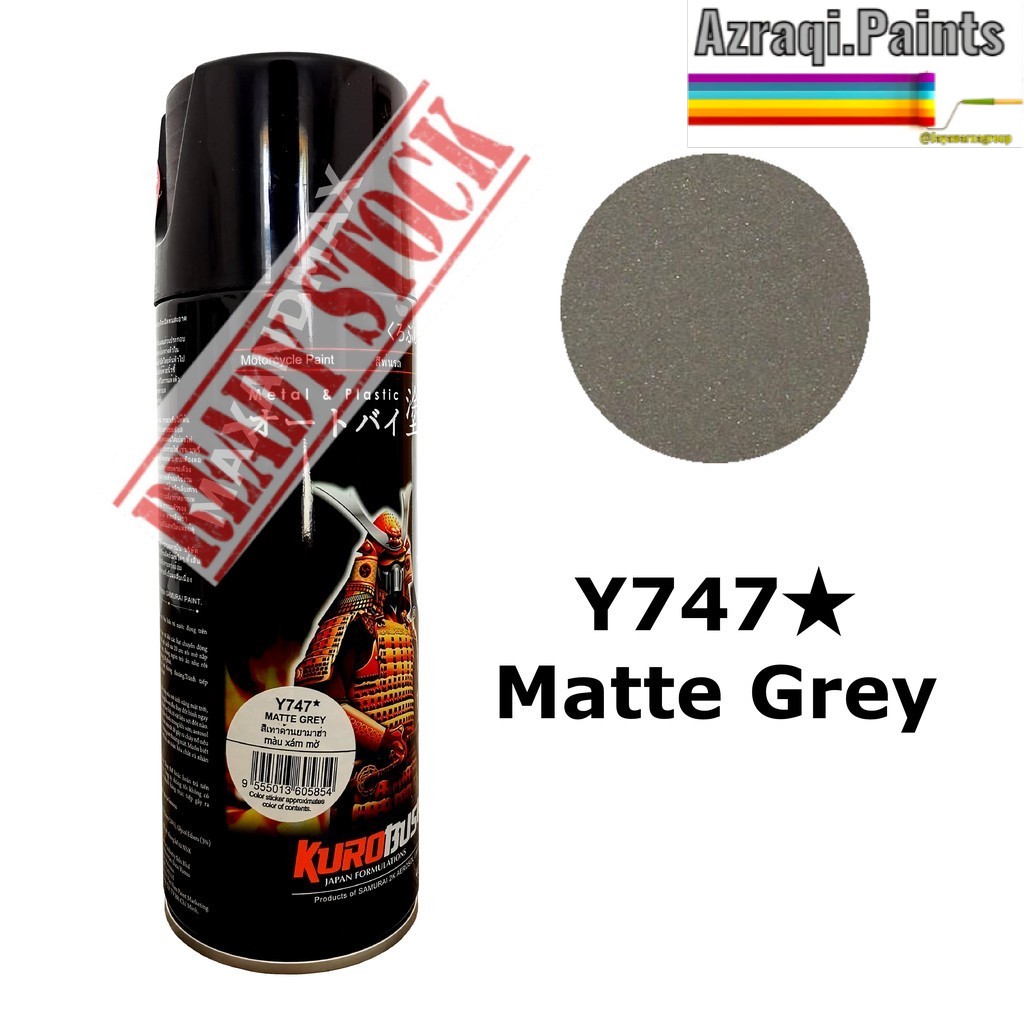 Jual Samurai Paint Yamaha Matte Grey Y747 Abu Abu Doff 400 ml - Cat ...