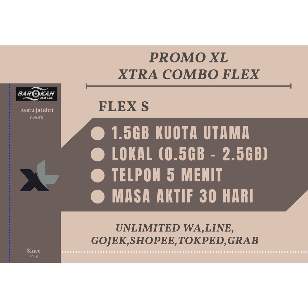 Jual XL XTRA COMBO FLEX MURAH | Shopee Indonesia