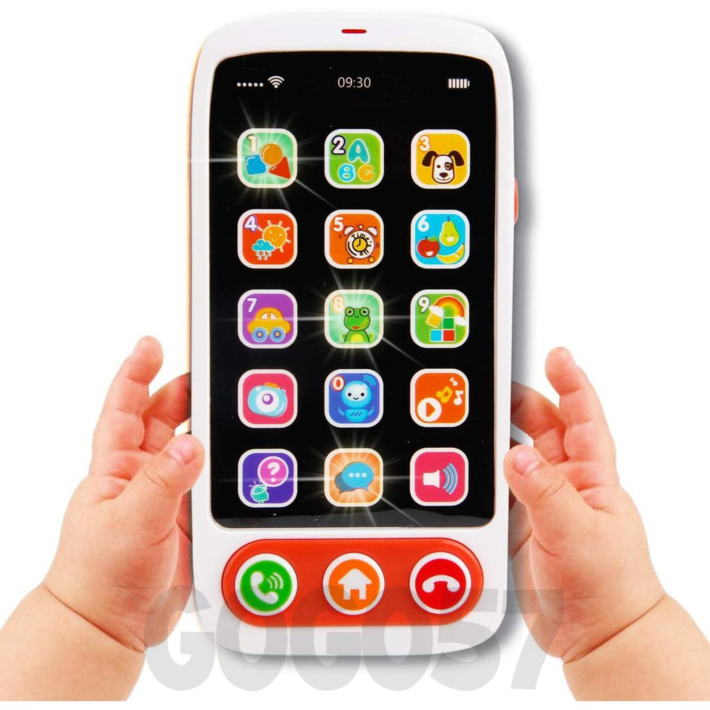 Jual HUANGER PHONE TOUCH HE8001 Mainan Edukasi Telepon HP bayi / Baby ...
