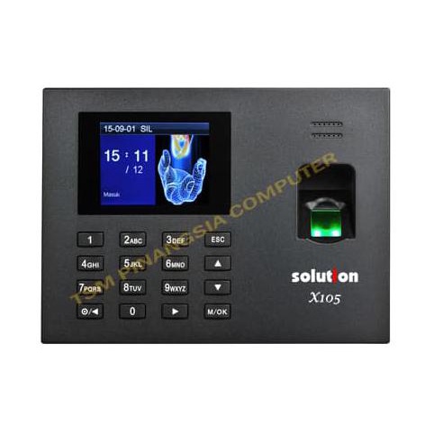 Jual SOLUTION X-105 FINGERPRINT - FINGER PRINT - MESIN ABSENSI SIDIK ...