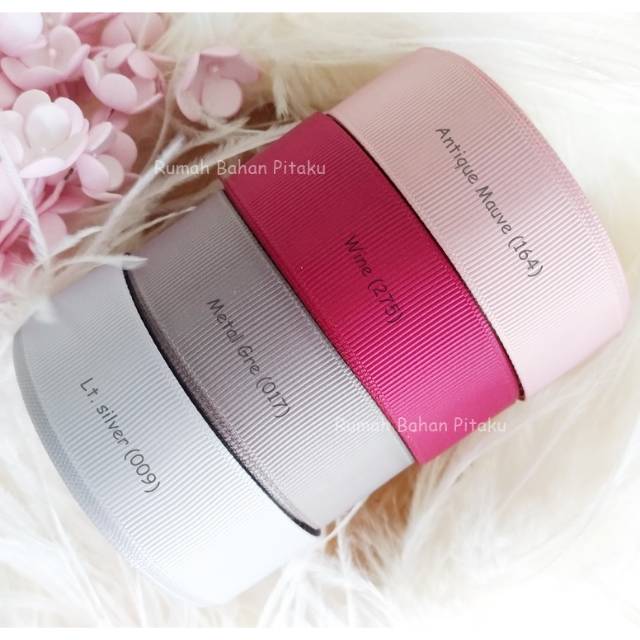 Jual (GGP-63) PITA GROSGRAIN IMPORT UKURAN 1" (2,5CM), HARGA per-YARD ...