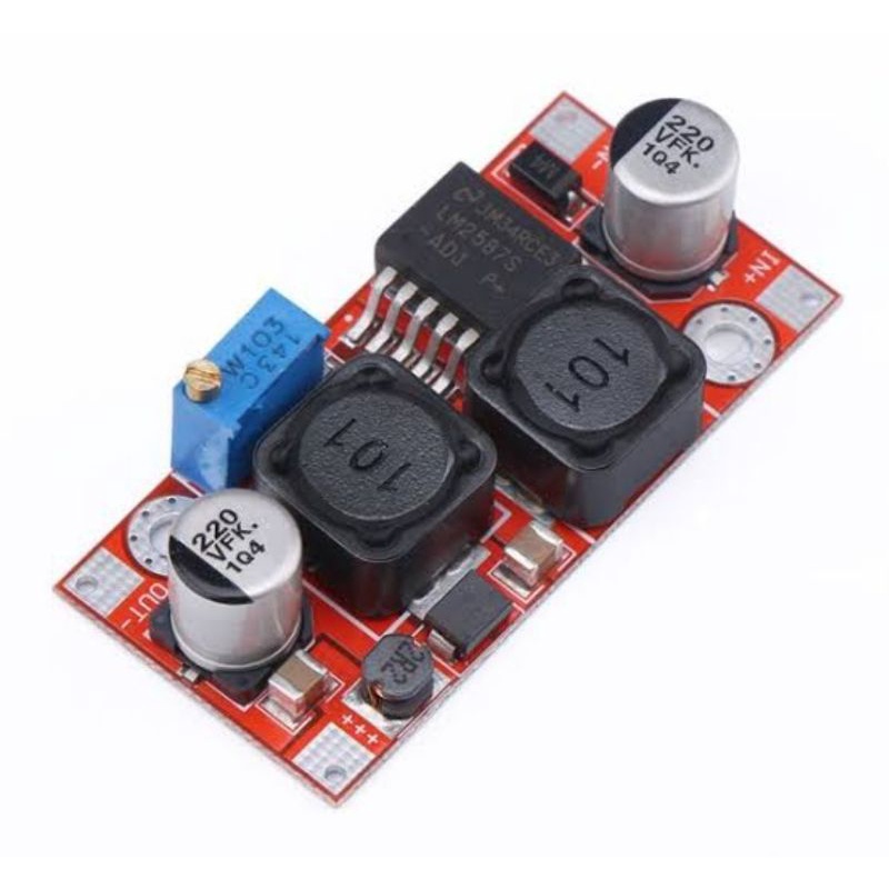 Jual buck boost DC PCB merah xl6009 auto step up step down stabilizer dc | Shopee Indonesia
