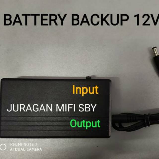 Jual Portable Battery Backup Mini UPS 12V/2A 2000mAh Modem Home Router ...