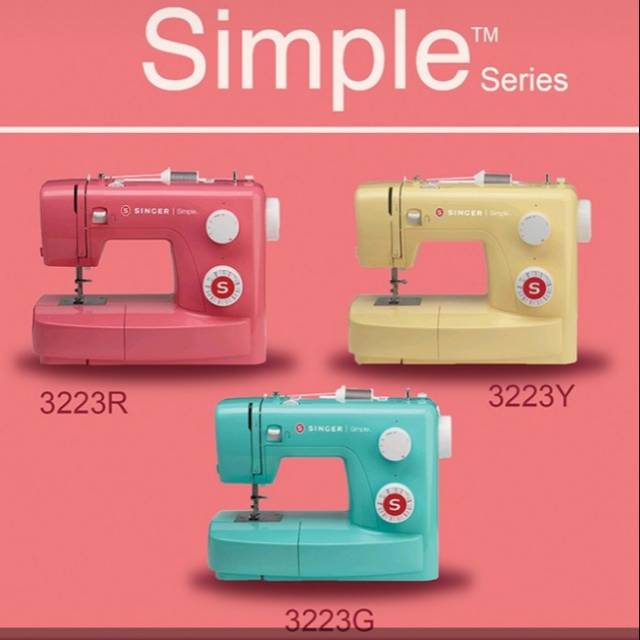 Jual Mesin Jahit Singer 3223R , Singer 3223G, Singer 3223Y | Shopee ...