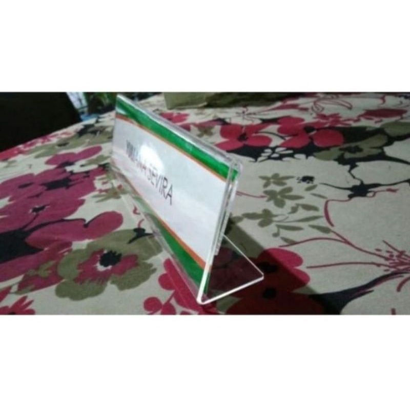 Jual Sign Holder acrylic papan nama meja | Shopee Indonesia
