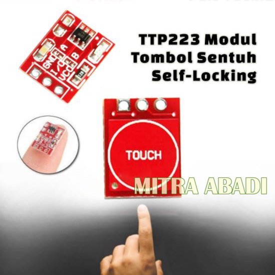 Jual TTP223 Modul Tombol Sentuh SELF LOCKING | Shopee Indonesia