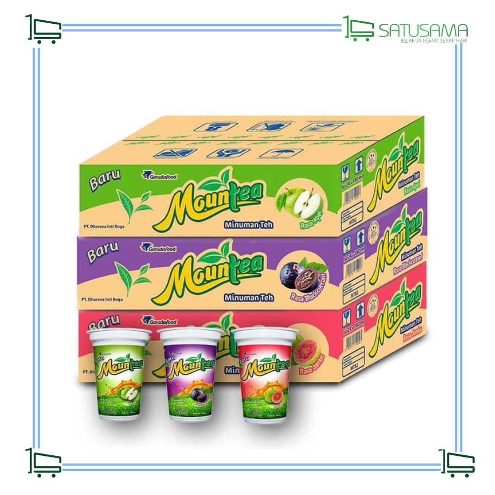 Jual mountea teh 170ml (1 dus) | Shopee Indonesia