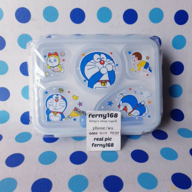 Jual Lunch box doraemon/ kotak makan/ kotak bekal/ lunch box bento doraemon | Shopee Indonesia