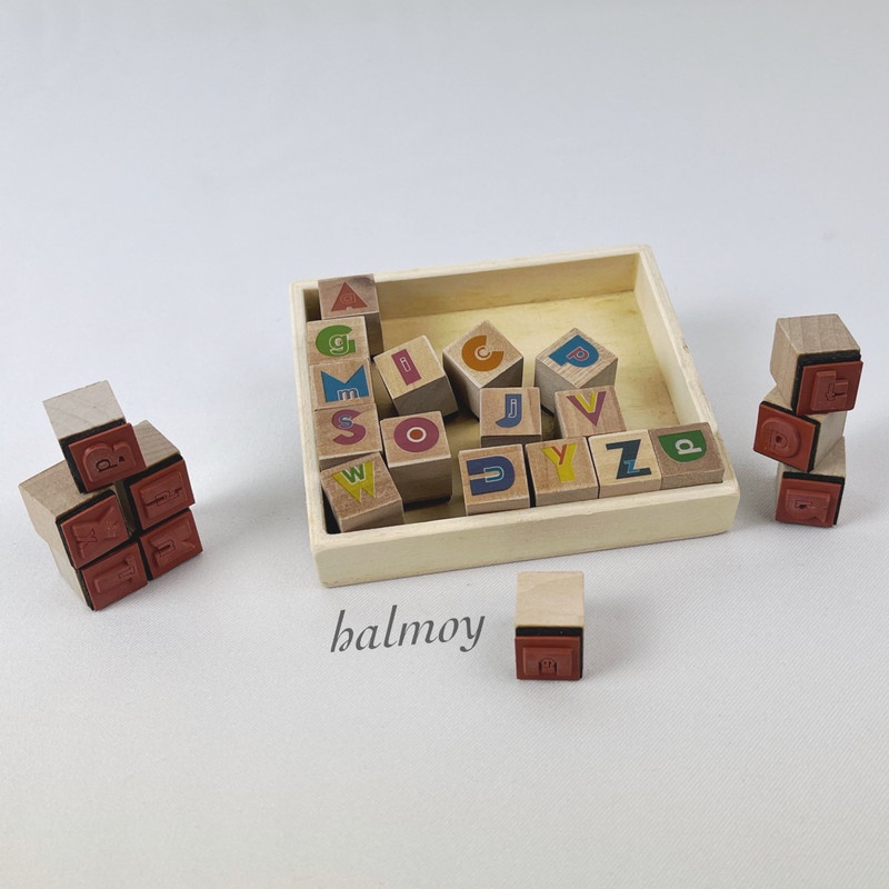 Jual STEMPEL / STAMP KAYU ABJAD A - Z FANCY 14 MM | Shopee Indonesia