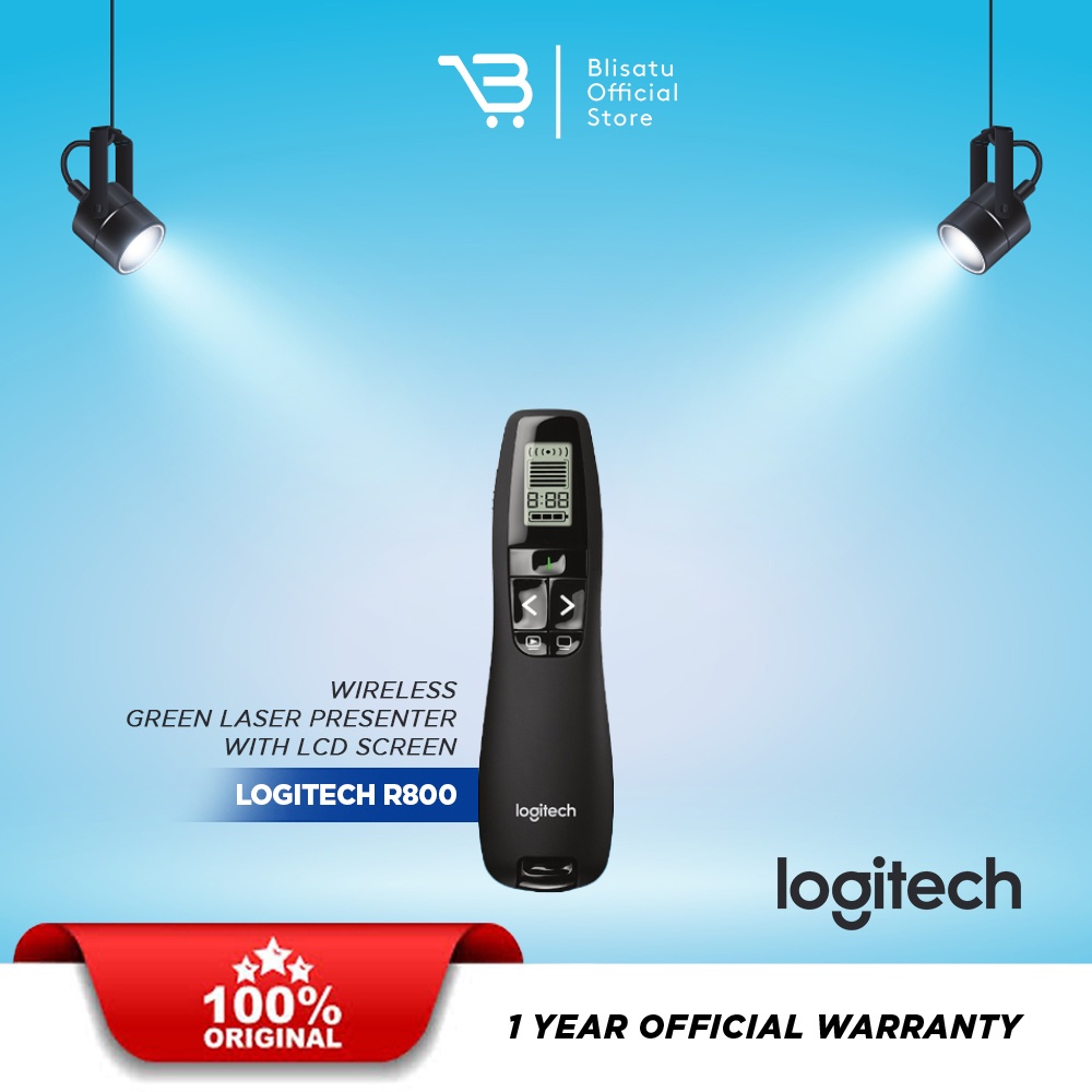 Jual Logitech R800 Wireless Presenter - Green Laser | Shopee Indonesia