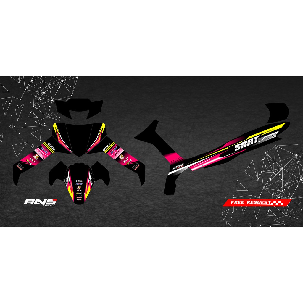 Jual decal fizr road race striping fiz r stiker yamaha vega lama vega r ...