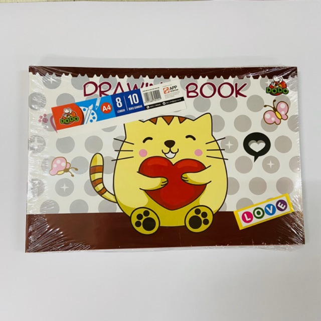 Jual DODO DRAWING BOOK - BUKU GAMBAR DODO A4 - 1 pak, isi 10 buku, per ...
