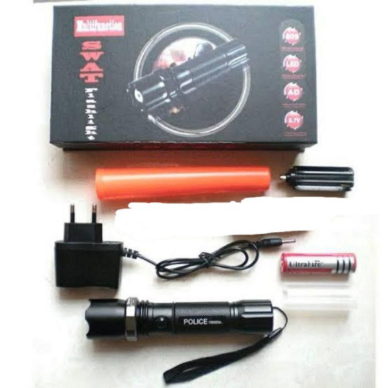 Jual Paket Spesial Senter Lampu LED Camping Satpam Swat Police Anti Air ...