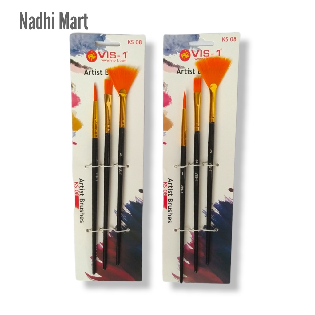 Jual VIS-1 KUAS LUKIS SET / KUAS LUKIS / KUAS PIPIH / KUAS LUKIS ...