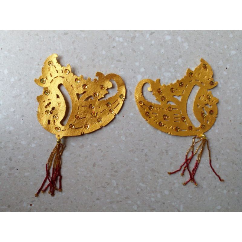 Jual Sumping Wayang Orang - Sumping Tari - Sepasang Sumping Polos Murah ...