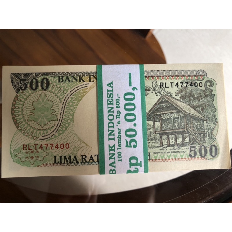 Jual Uang Rp 500 tahun 1992 ASLI | Shopee Indonesia