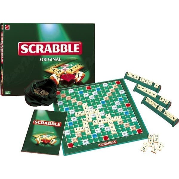 Jual Scrabble Original. Mainan Anak Edukatif Papan Board Game Menyusun ...