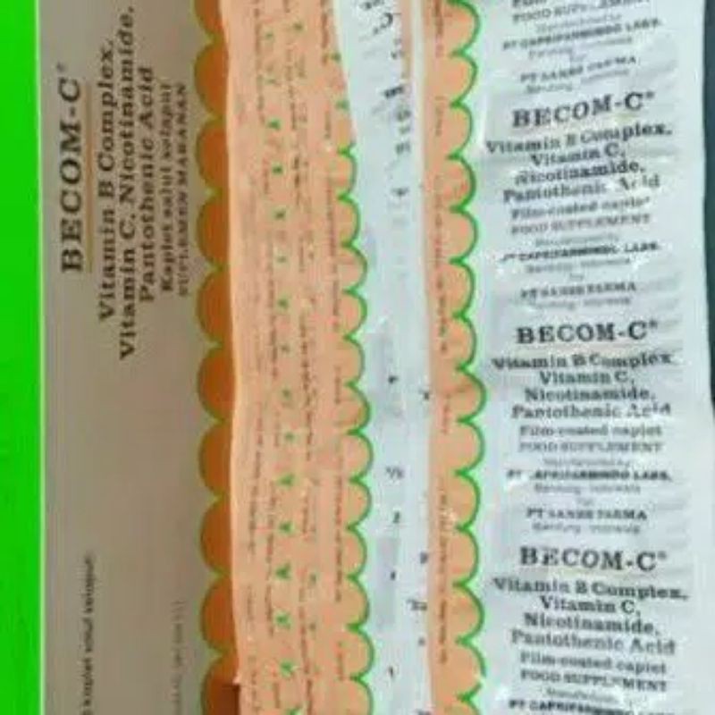Jual BECOM C /VITAMIN C /OBAT BECOM C 1 stip 10 tablet | Shopee Indonesia
