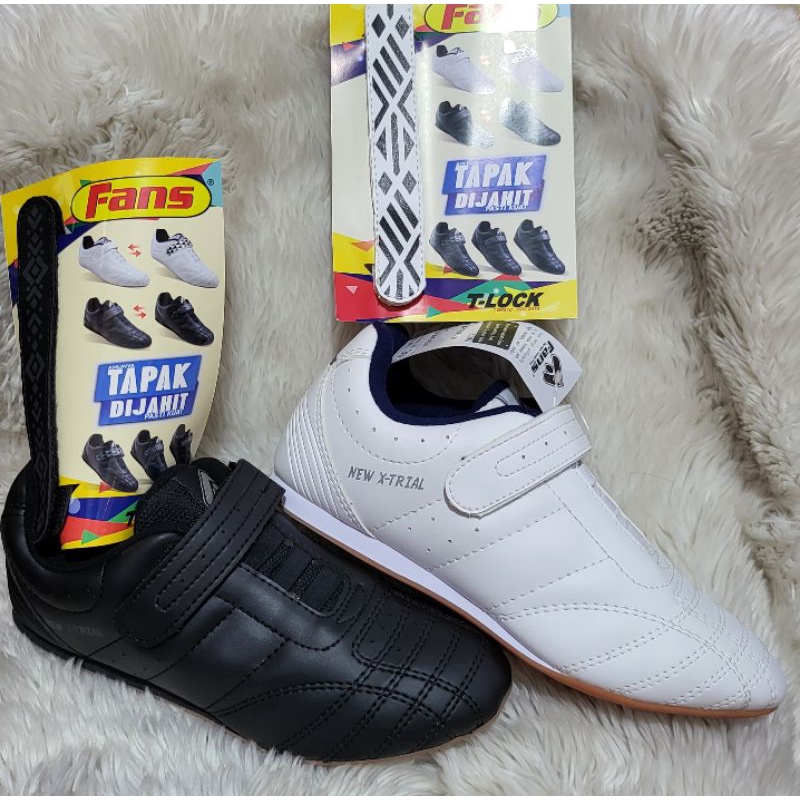 Jual Sepatu sekolah FANS NEW X-TRIAL all blk dan putih (37~43) | Shopee ...