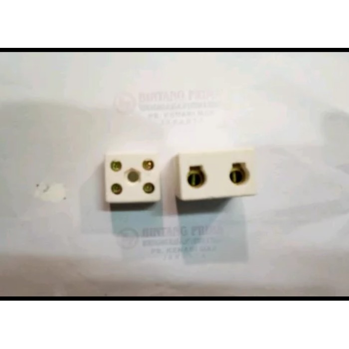 Jual Terminal Block / TB Keramik Tipe TK-15 2pole / 2P 15A merk China ...