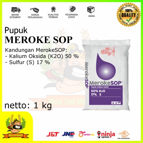 Jual Pupuk meroke SOP 1 kg - Pupuk Kalium Sulfat Hidroponik | Shopee ...
