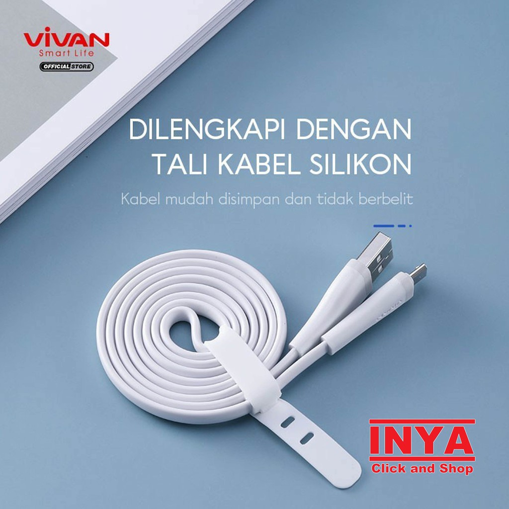 Jual VIVAN SM100S DATA CHARGING CABLE 100cm ORIGINAL - KABEL MINI MICRO ...