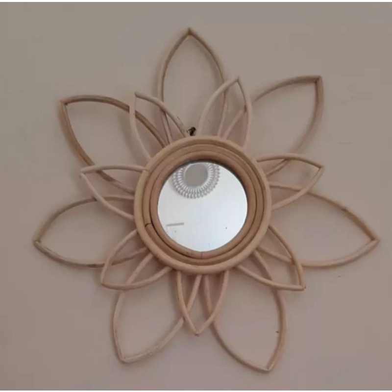 Jual Cermin bulat bunga matahari diameter cermin 10cm - diameter full ...
