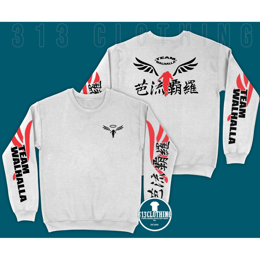 Jual Jaket Sweater Pria Sweater Tokyo Revengers Team Walhalla Tokyo ...
