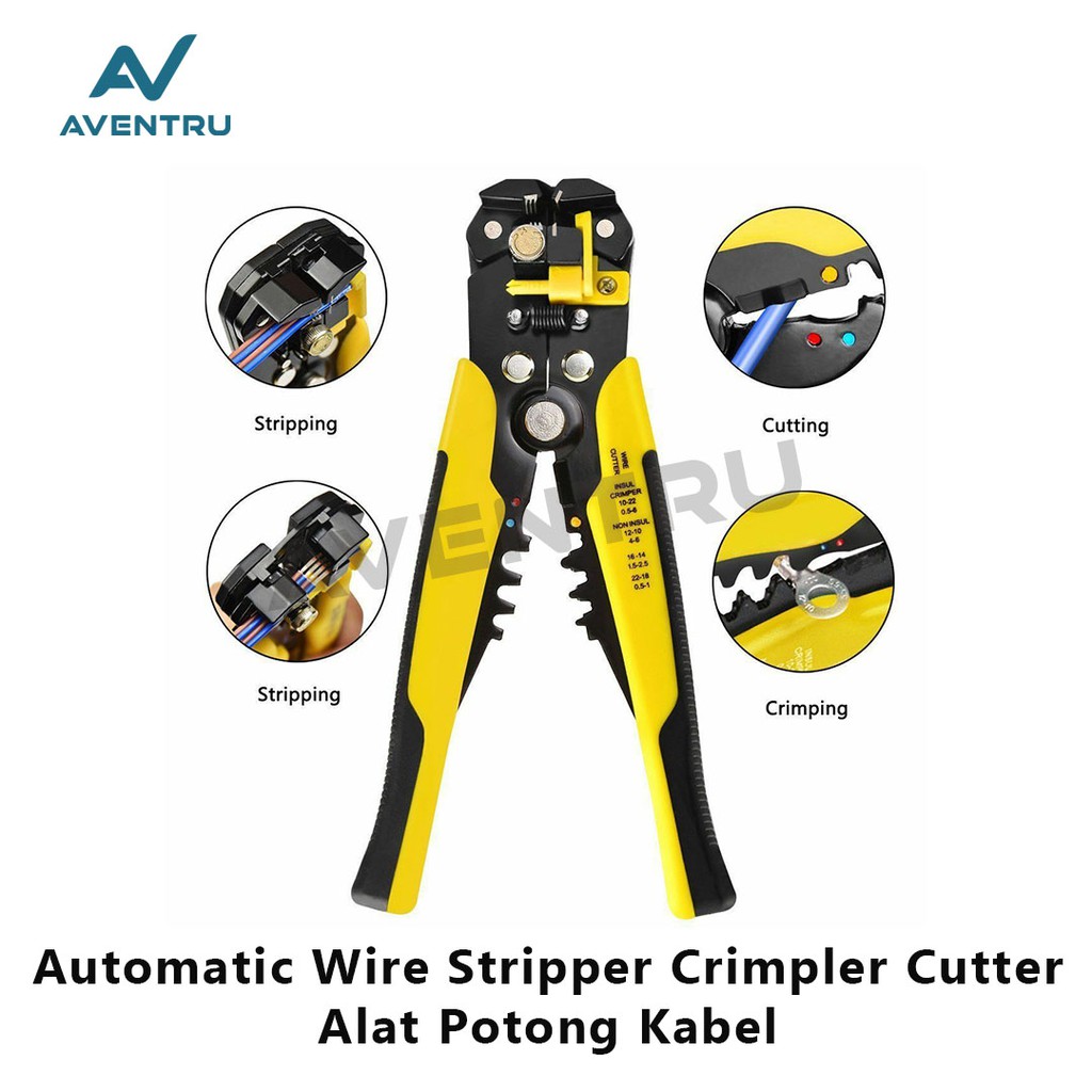 Jual Automatic Wire Stripper Crimper Cutter Pliers Tool Alat Potong ...