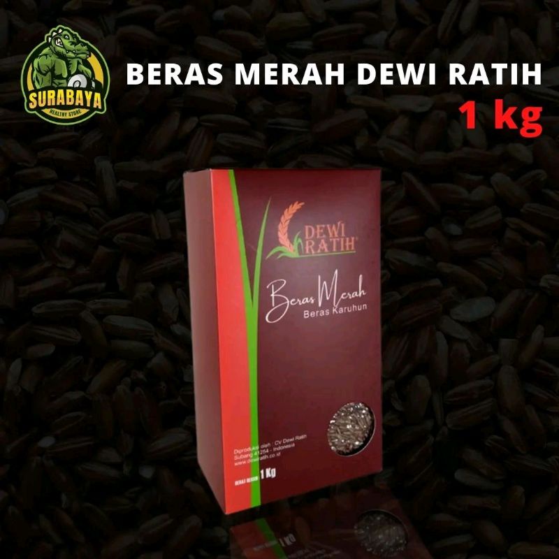 Jual Beras Merah PK Dewi Ratih 1 KG Brown Rice 1Kg 1000 Gram Gr Organik ...