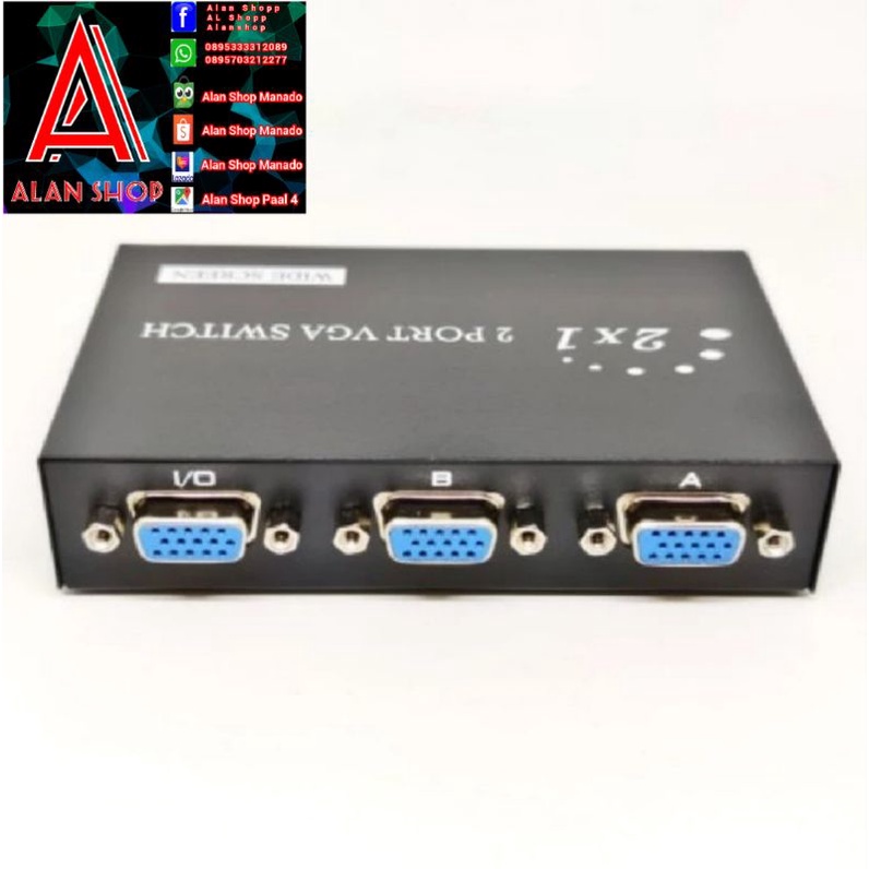 Jual VGA SWITCHER 2 PORT | Shopee Indonesia