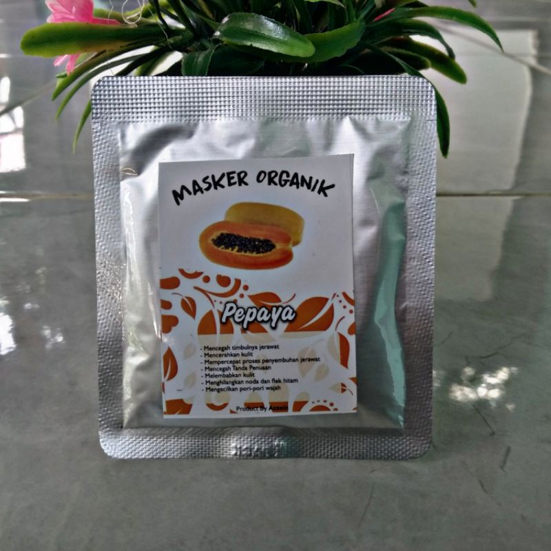 Jual Masker Wajah Organik Pepaya/Masker Organik Pepaya/Masker Bubuk ...