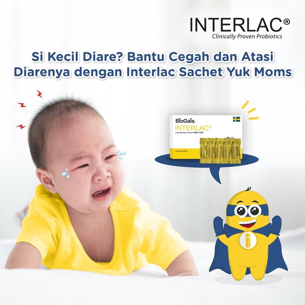 Jual Interlac Probiotik Mini Pack - 30 Sachet | Shopee Indonesia