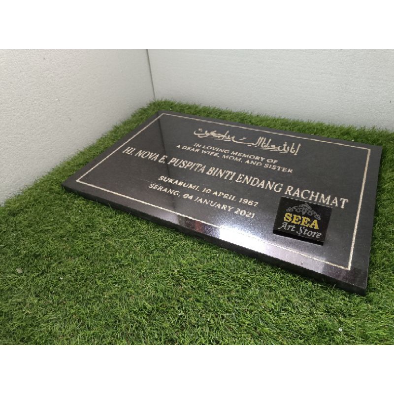Jual SEEA - GAL - T-B-A 40X60 - LEMPENGAN MAKAM GRANIT ALAM ASLI MODEL ...