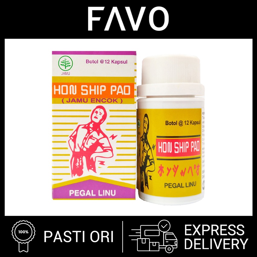 Jual Obat Encok dan Pegal Linu Hon Ship Pao 580 mg Botol - 12 Kapsul ...