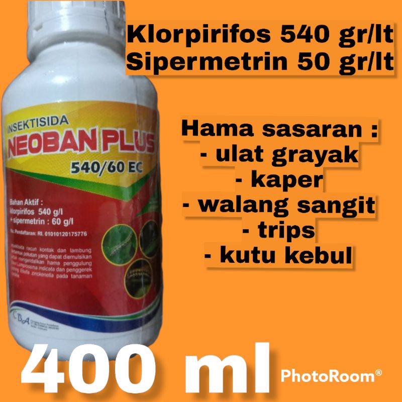 Jual Neoban Plus 400 ml insektisida kaper, ulat, semut, rayap, trips ...