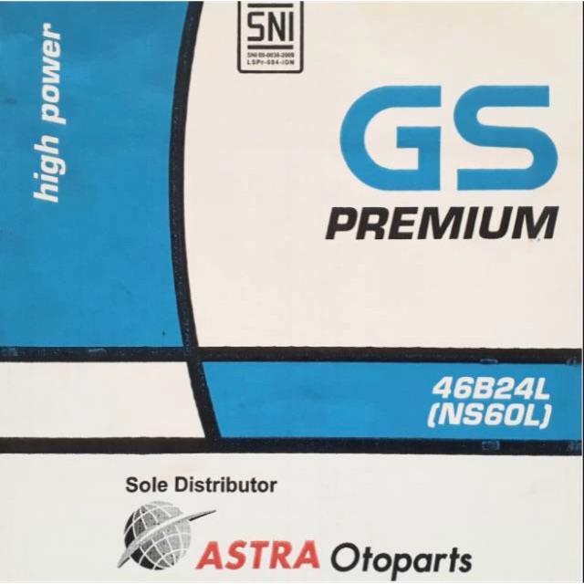 Jual Aki Mobil ACCU GS ASTRA Type GS PREMIUM 46B24L (S) NS60L 12V 45AH Jamin MURAH | Shopee ...