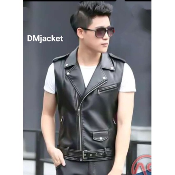 Jual Rompi Pria bikers Kulit Domba Asli, Rompi Keren, 100% Kulit Asli ...