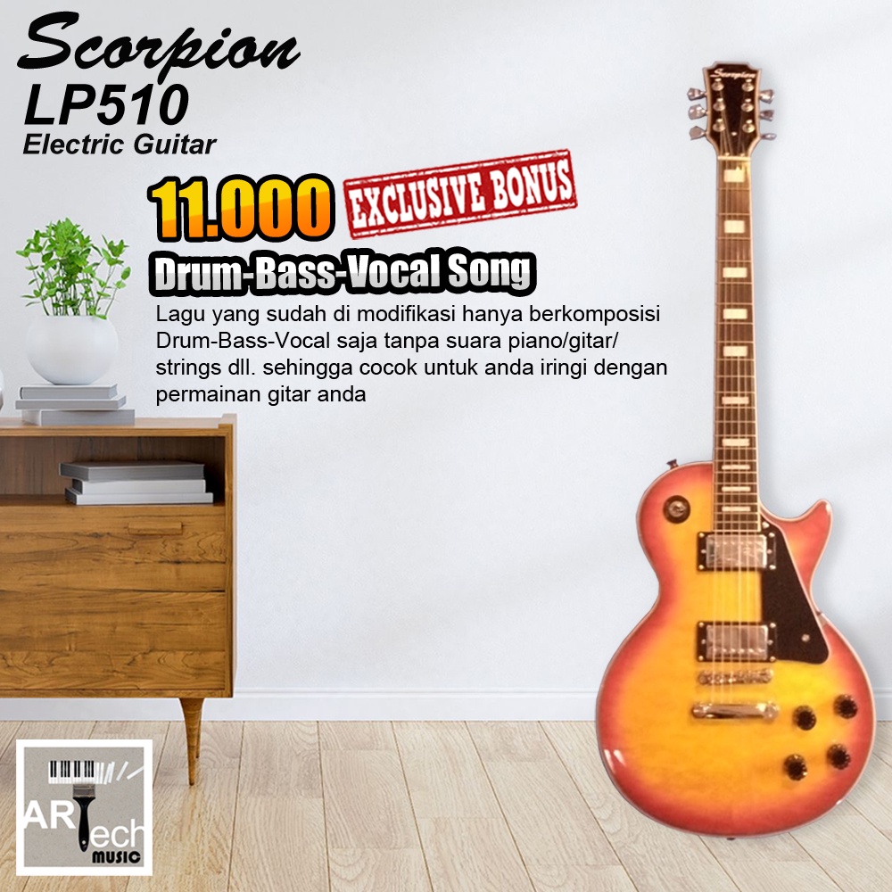 Jual Scorpion LP510 / LP 510 Gitar Elektrik ORIGINAL | Shopee Indonesia