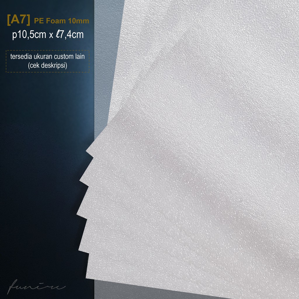 Jual PE Foam Sheet 10mm Lembaran A7 Custom 10,5x7,4cm Styrofoam ...